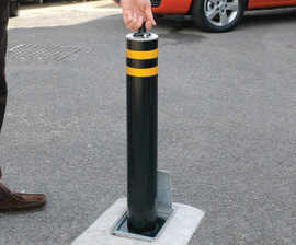 Manually-operated telescopic security posts | Broxap | ESI External Works
