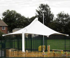 Snow Drop – waterproof tensile canopies | Broxap | ESI External Works