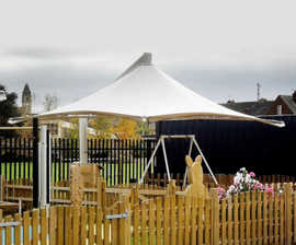 Snow Drop – waterproof tensile canopies | Broxap | ESI External Works