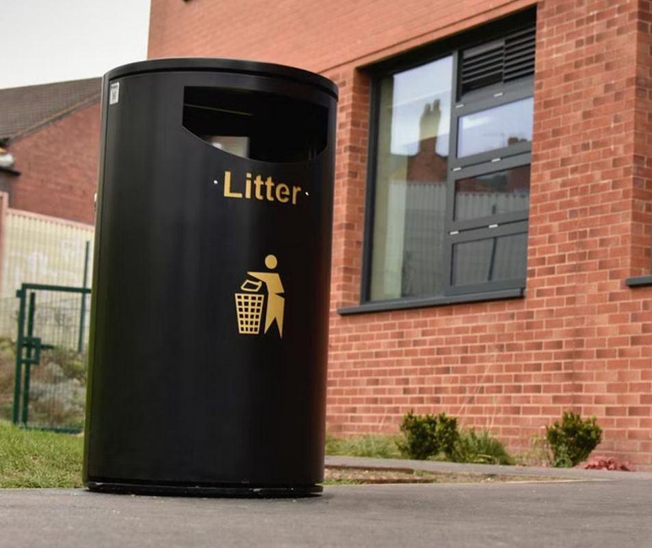 Cycle parking, bins, seating and door barriers for new academy | Images