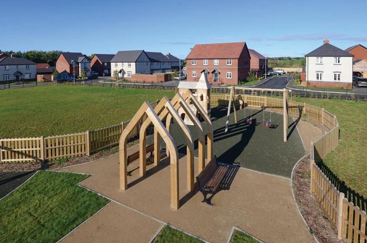 Images for Enclosed community play area with bespoke archways
