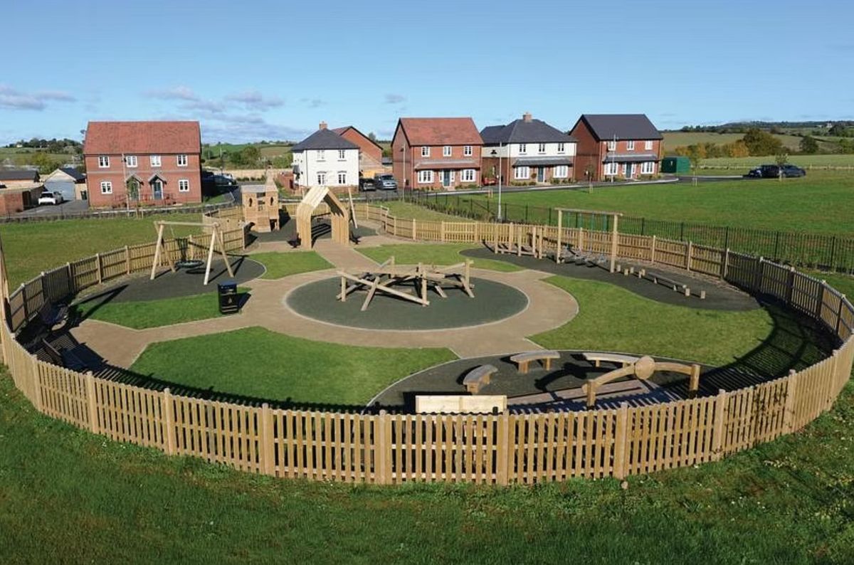 Images for Enclosed community play area with bespoke archways