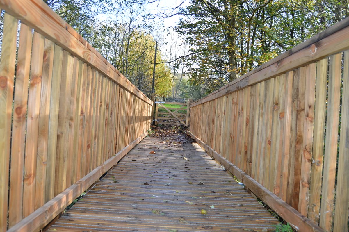 Timber bridge with infill panels | Images
