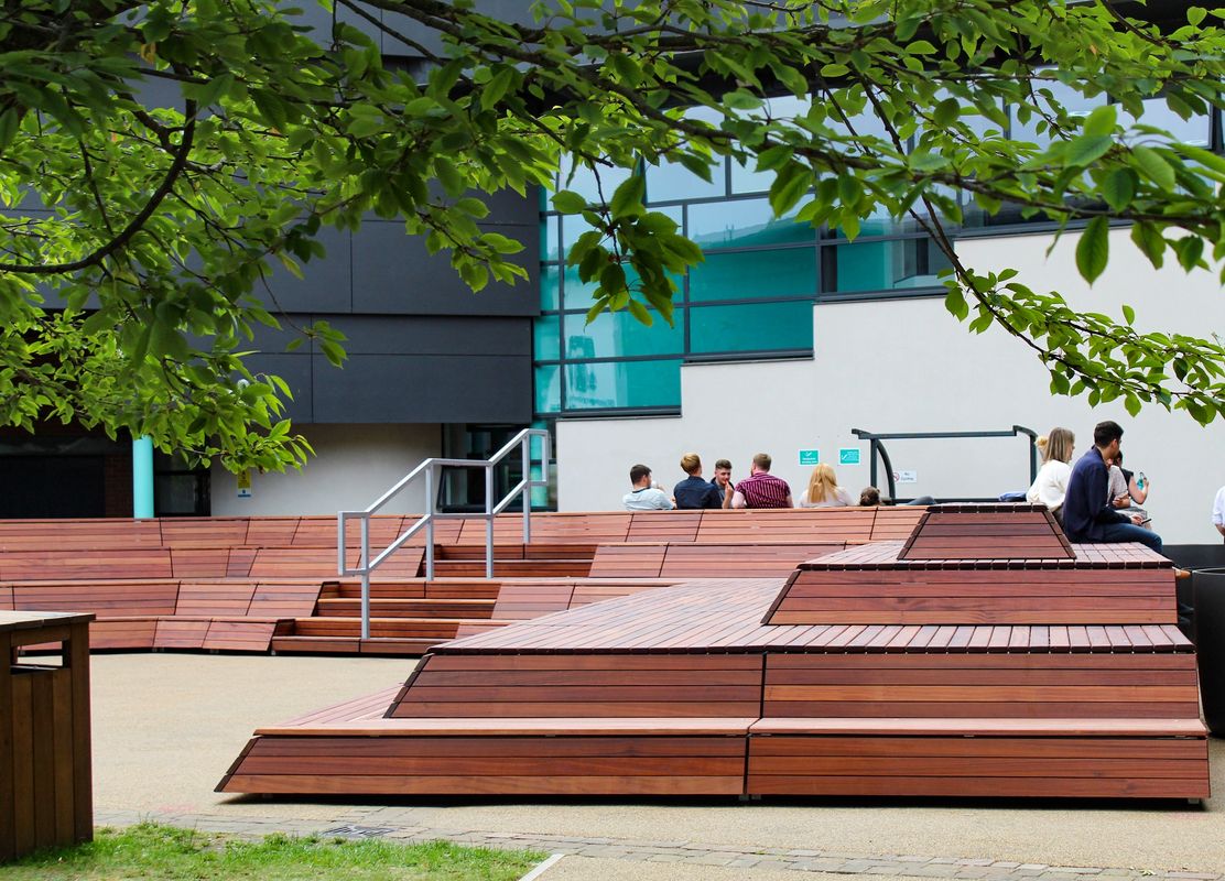 Bespoke Podium Seating for University of East London | Images