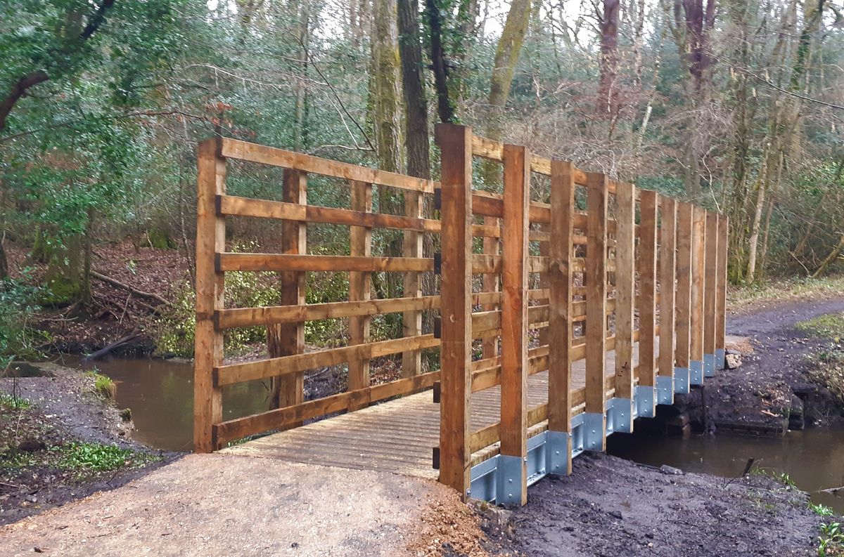 Timber pedestrian, bridle and cycle kit form bridges | Bison Bridges ...