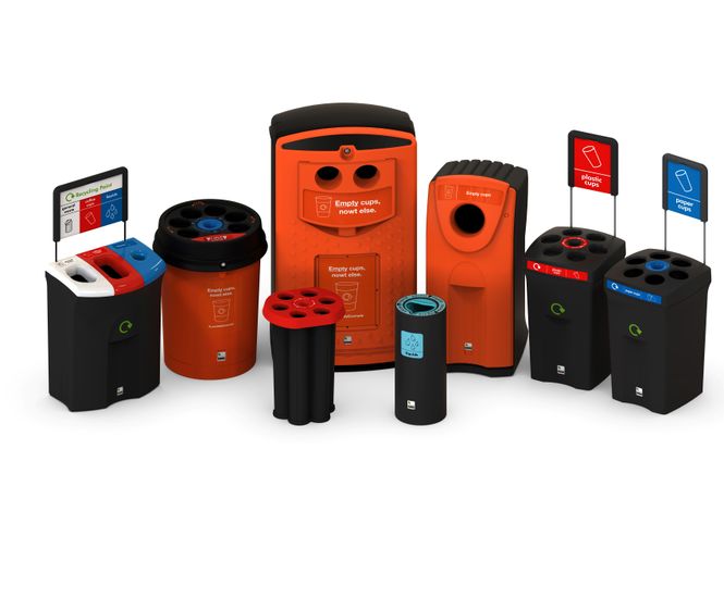 Leafield Cup Bin Recycling Range | Leafield Environmental