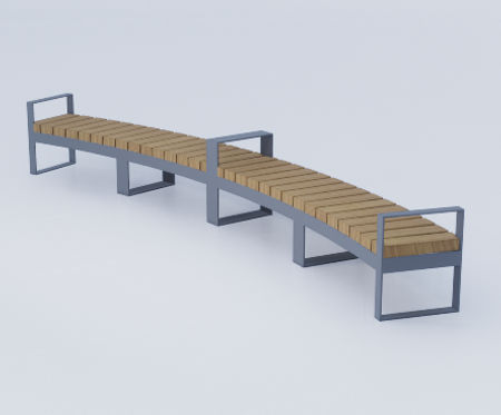 TYPE 19 RADIUS BENCH | Chris Nangle Furniture | ESI External Works