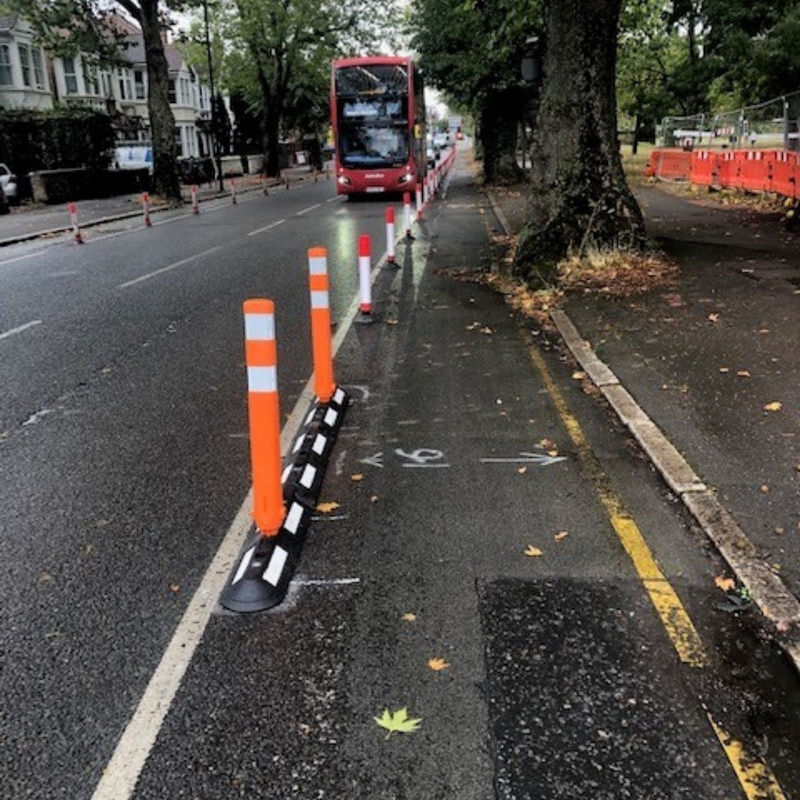 Images for CLS - cycle and traffic lane separator with flexible bollards