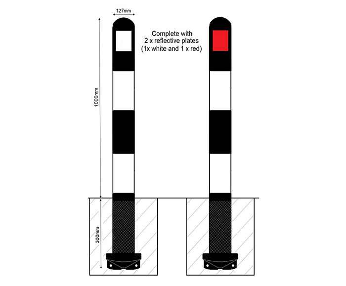 Allegrini - UV-resistant plastic verge marker | Images
