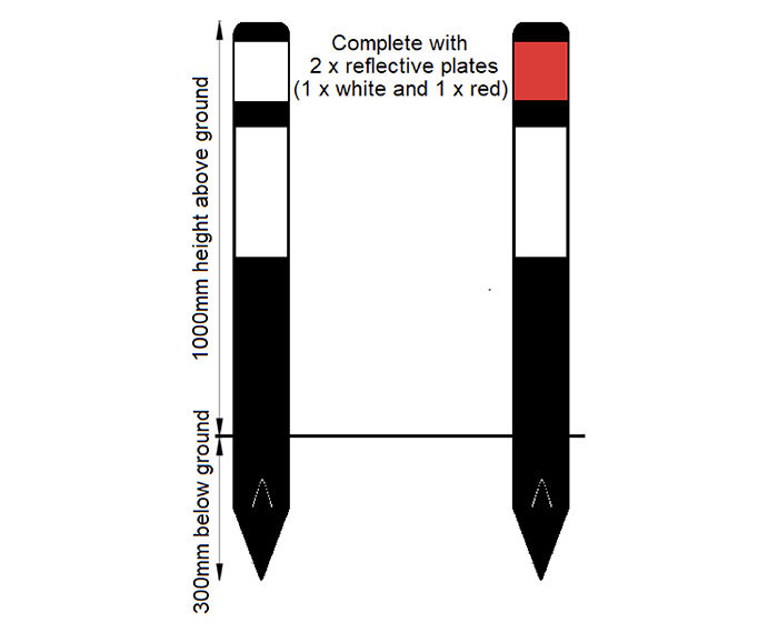Images for Fleximarker - high-visibility flexible verge marker