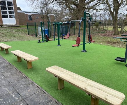 Outdoor gym installation for SEN secondary school | Setter Play