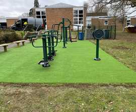 Outdoor gym installation for SEN secondary school | Setter Play | ESI ...
