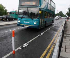 ORCA cycle lane separator | Rediweld Traffic Products | ESI External Works