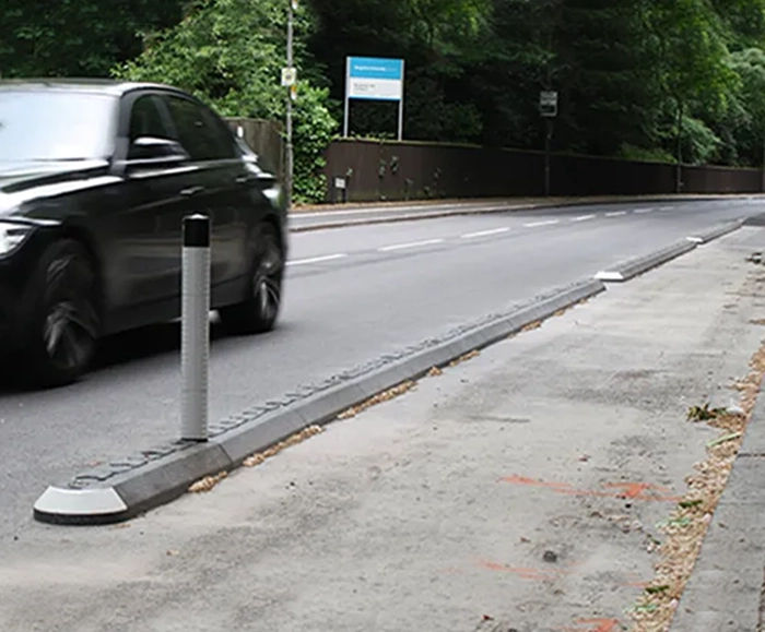 Milestone Island lightweight cycle lane separator | Images