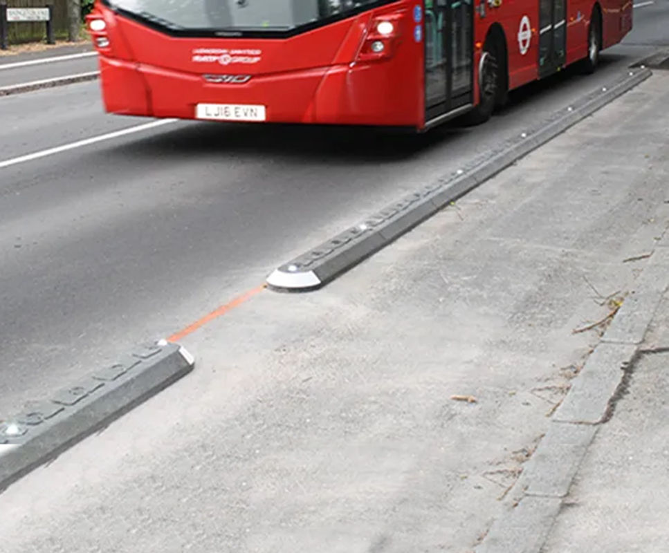 Milestone Island lightweight cycle lane separator | Images