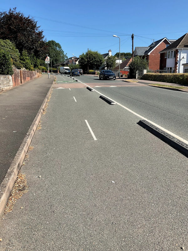Milestone Island lightweight cycle lane separator | Images