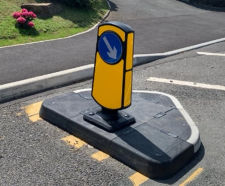 RediPave Traffic Islands - recycled rubber modular pedestrian refuge ...