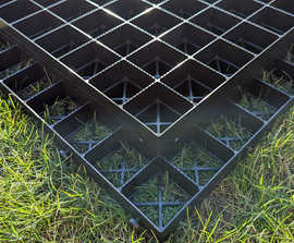 IBRAN-X heavy-duty grass parking grids | IBRAN | ESI External Works