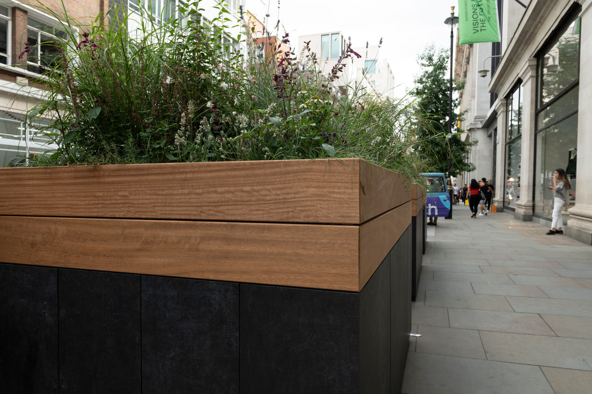 Images for Bespoke HVM barrier planters increase green space at Selfridges