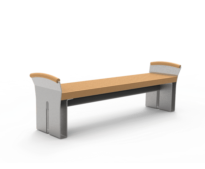 Ribera bench – 2 arm rests | Urban Street Furniture
