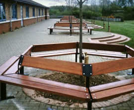 Beaufort Hexagonal Tree Seat | Neptune Street Furniture | ESI External ...