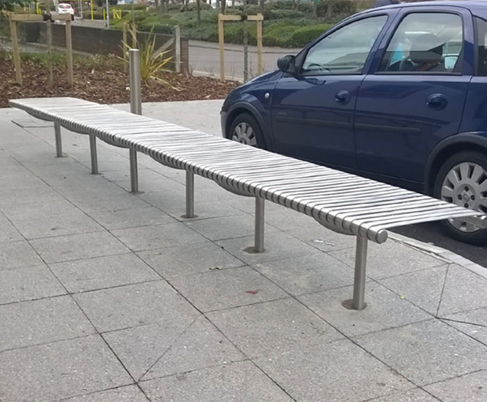 Images for open spaces Rockingham 600 - contemporary metal bench