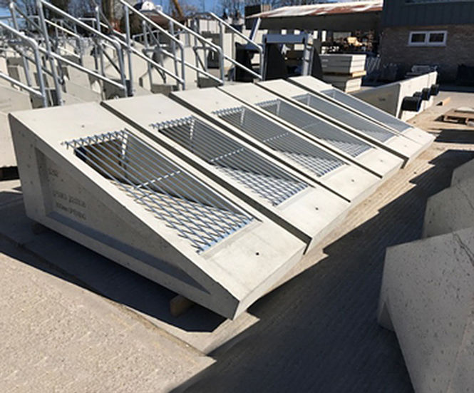 Swale Inlet Headwall Range - precast concrete swale and pond inlet | Althon
