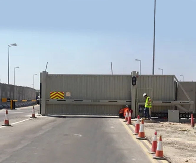 High security HVM barriers and gates for Iraq oil fields | Frontier Pitts