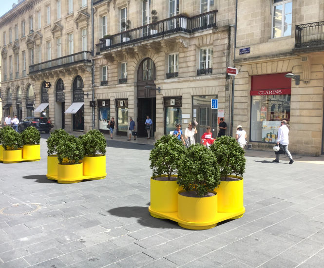 Polys - modular aluminium planters for public spaces | mmcité UK