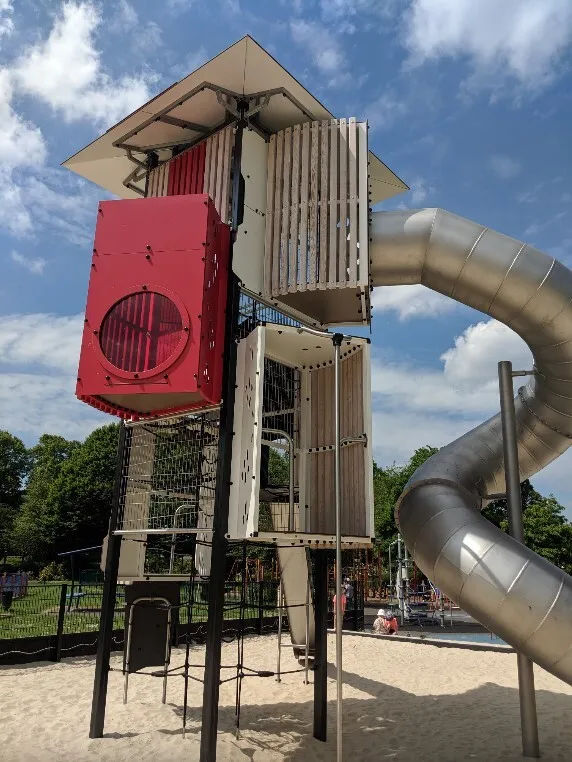 Bespoke lighthouse-themed play tower - Victoria Park, Taunton | Images