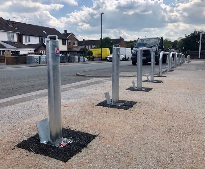 Sold Secure security posts and barriers for commercial site | AUTOPA