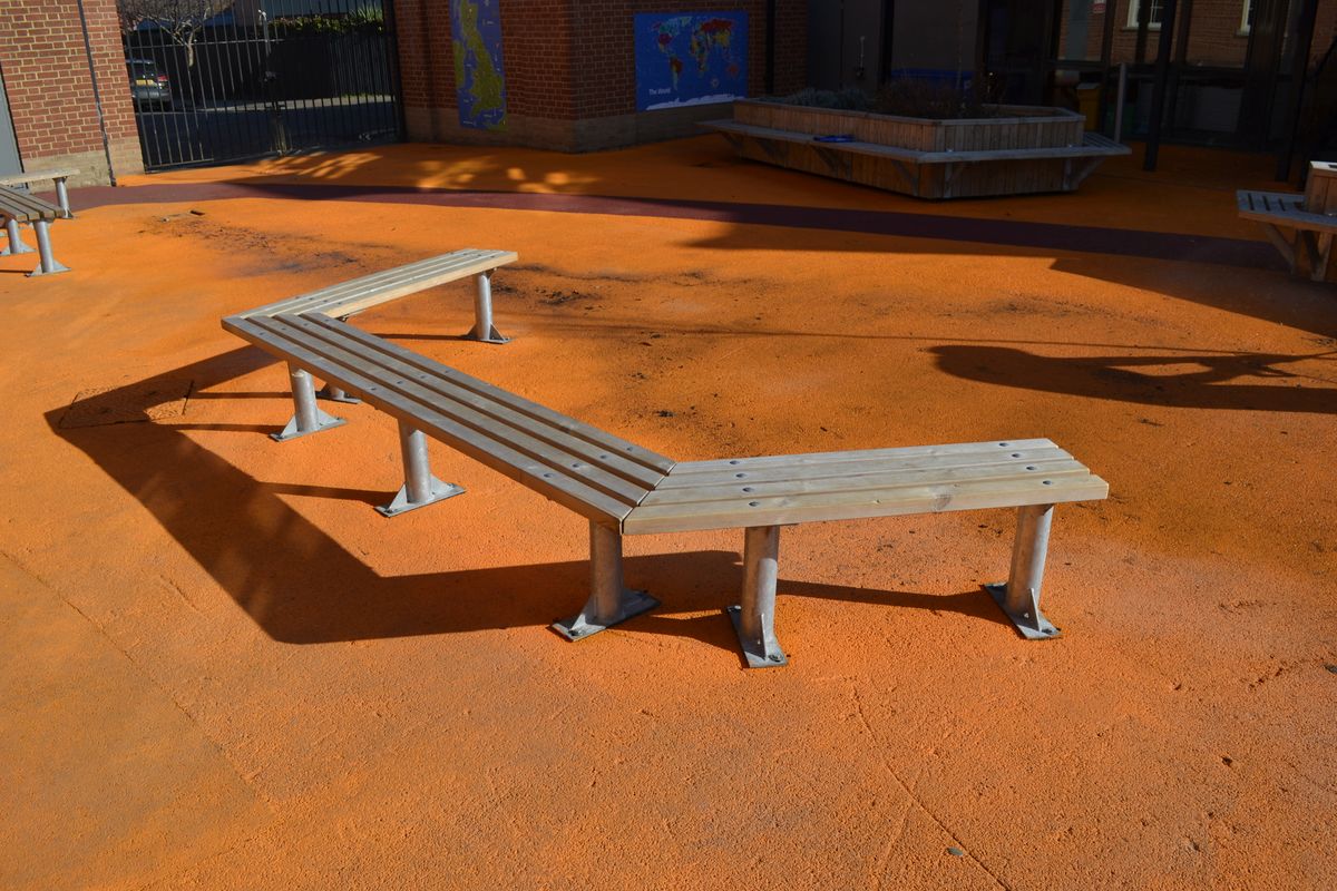 Planters and benches for Alleyn's Junior School | Images