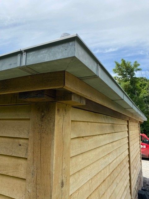 Zinc box gutter 65x90mm | Metal Gutta | ESI Building Design