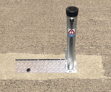 Hinged parking posts | EXTERNAL WORKS