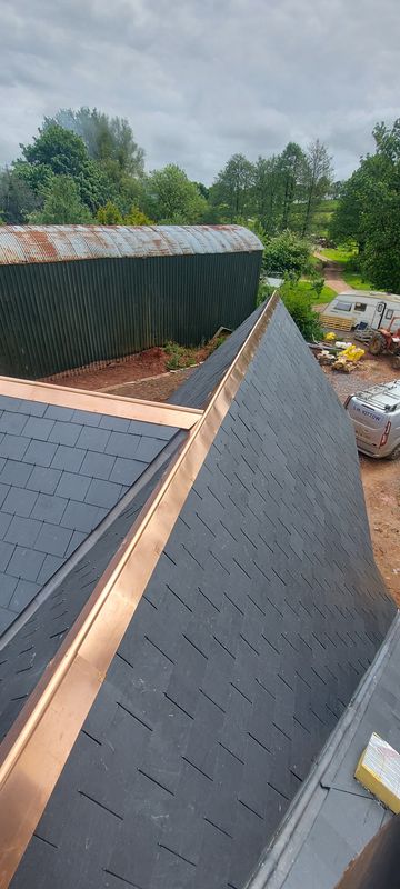 Images for Copper roof ridges for new-build property - Devon