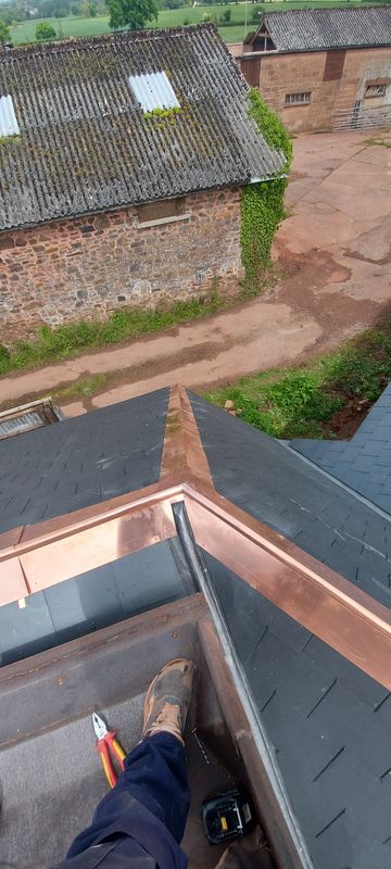 Images for Copper roof ridges for new-build property - Devon