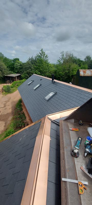 Images for Copper roof ridges for new-build property - Devon