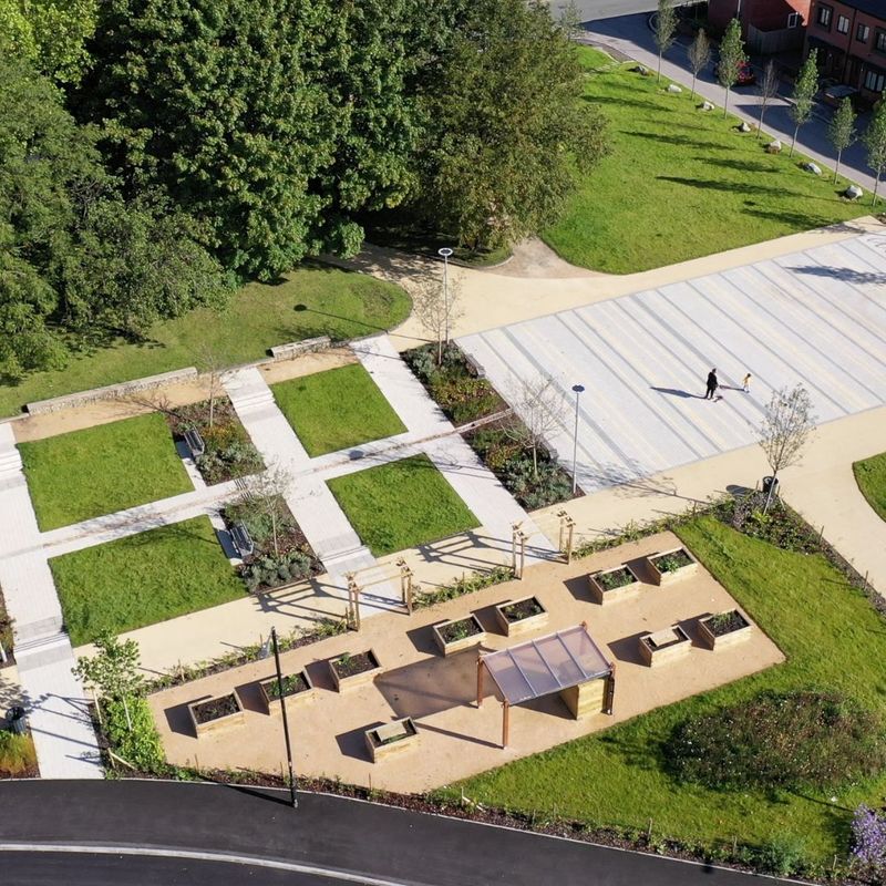 Accessible raised timber planters for community garden scheme | Images