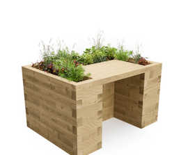 Accessible raised timber planters for community garden scheme ...