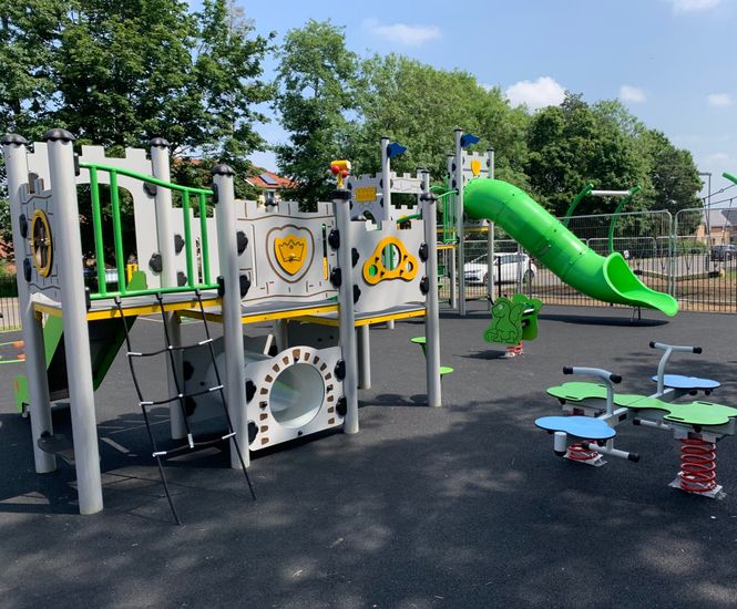 Design and installation of inclusive medieval-themed playground ...