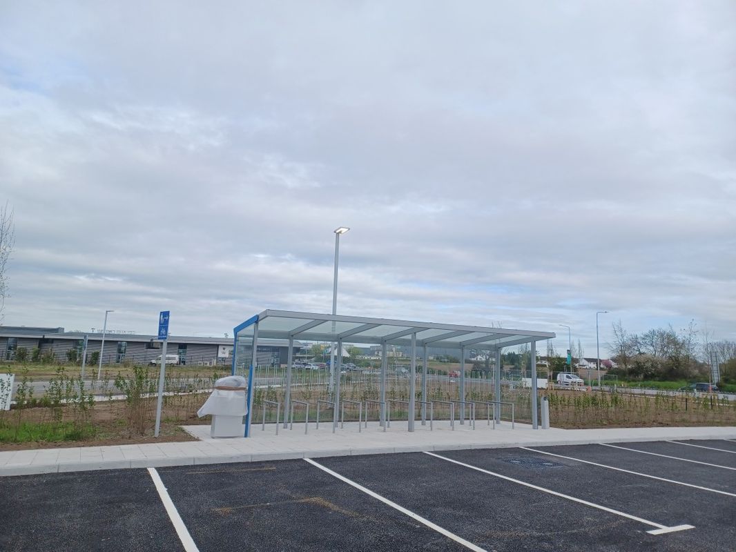Cycle shelter and bike stands - IDA Advance Building, Carlow | Images