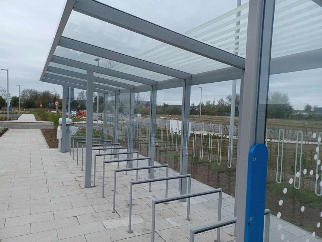 Cycle shelter and bike stands - IDA Advance Building, Carlow | Images