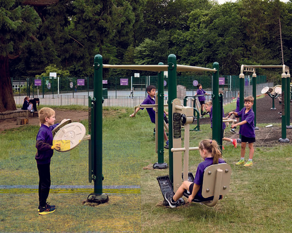 Images for Children’s Fitness Rig - outdoor gym equipment for 6 users