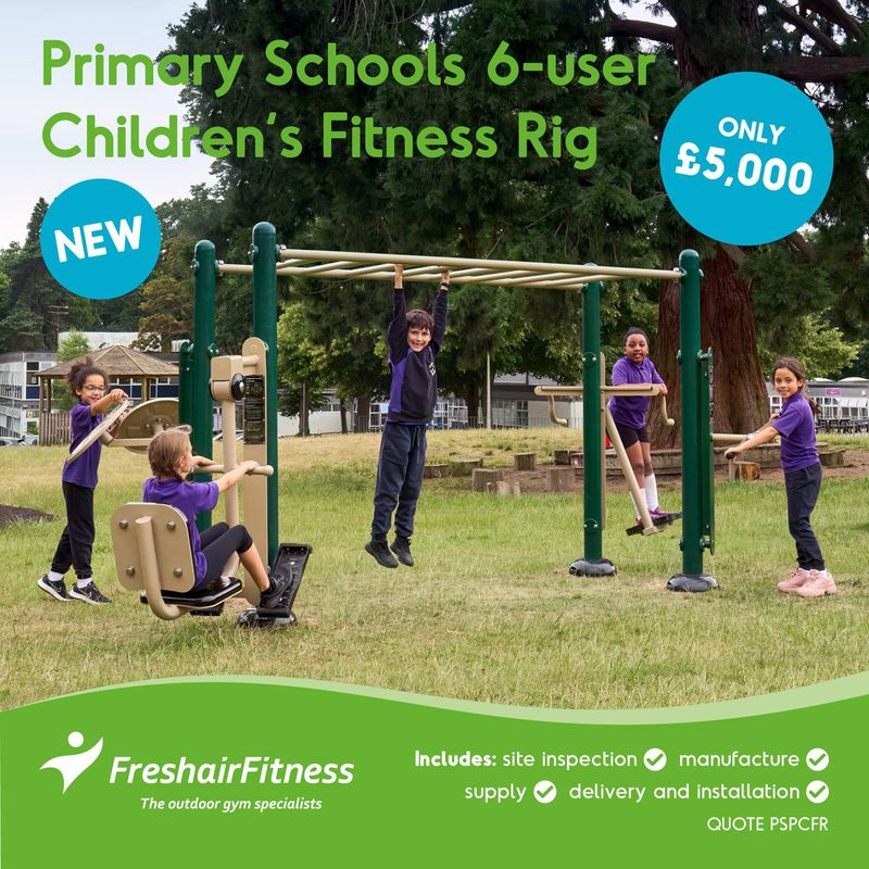 Images for Children’s Fitness Rig - outdoor gym equipment for 6 users