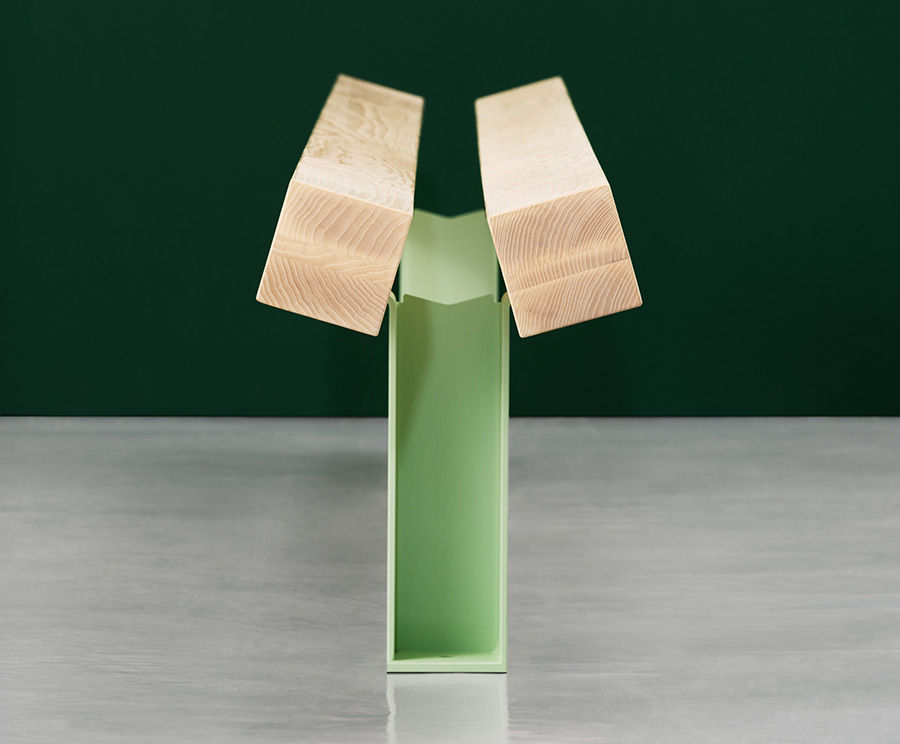 Images for Ypsilon contemporary steel and glulam bench