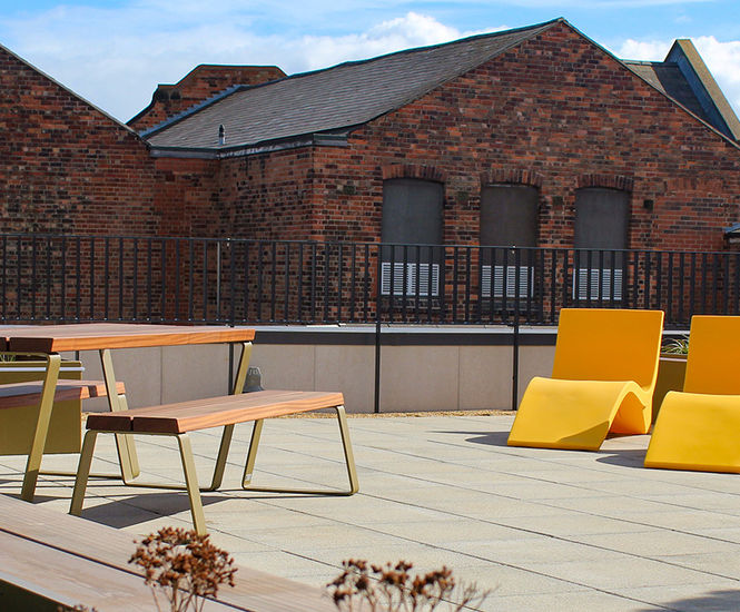 Extensive outdoor furniture package for new student accommodation ...