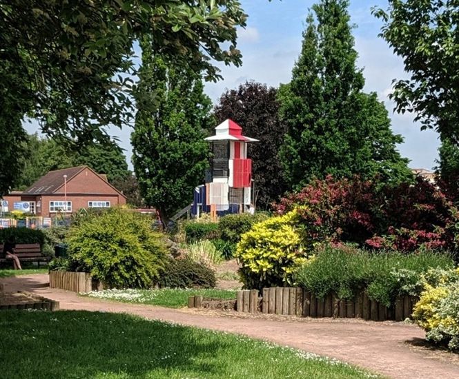 Bespoke lighthouse-themed play tower - Victoria Park, Taunton ...
