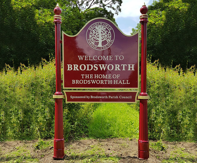 Boundary "Welcome" signs for villages and towns | Leander Architectural