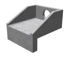 R18A rectangular, single-piece concrete headwalls | Althon
