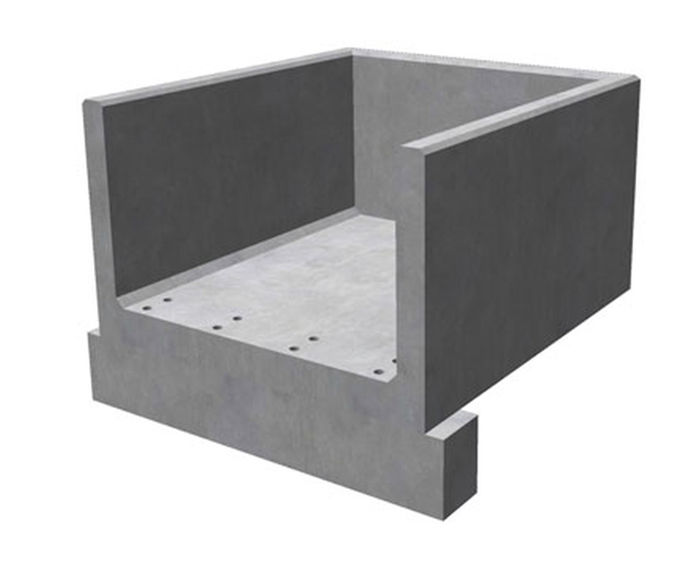 Images for R18B rectangular, single-piece concrete headwalls